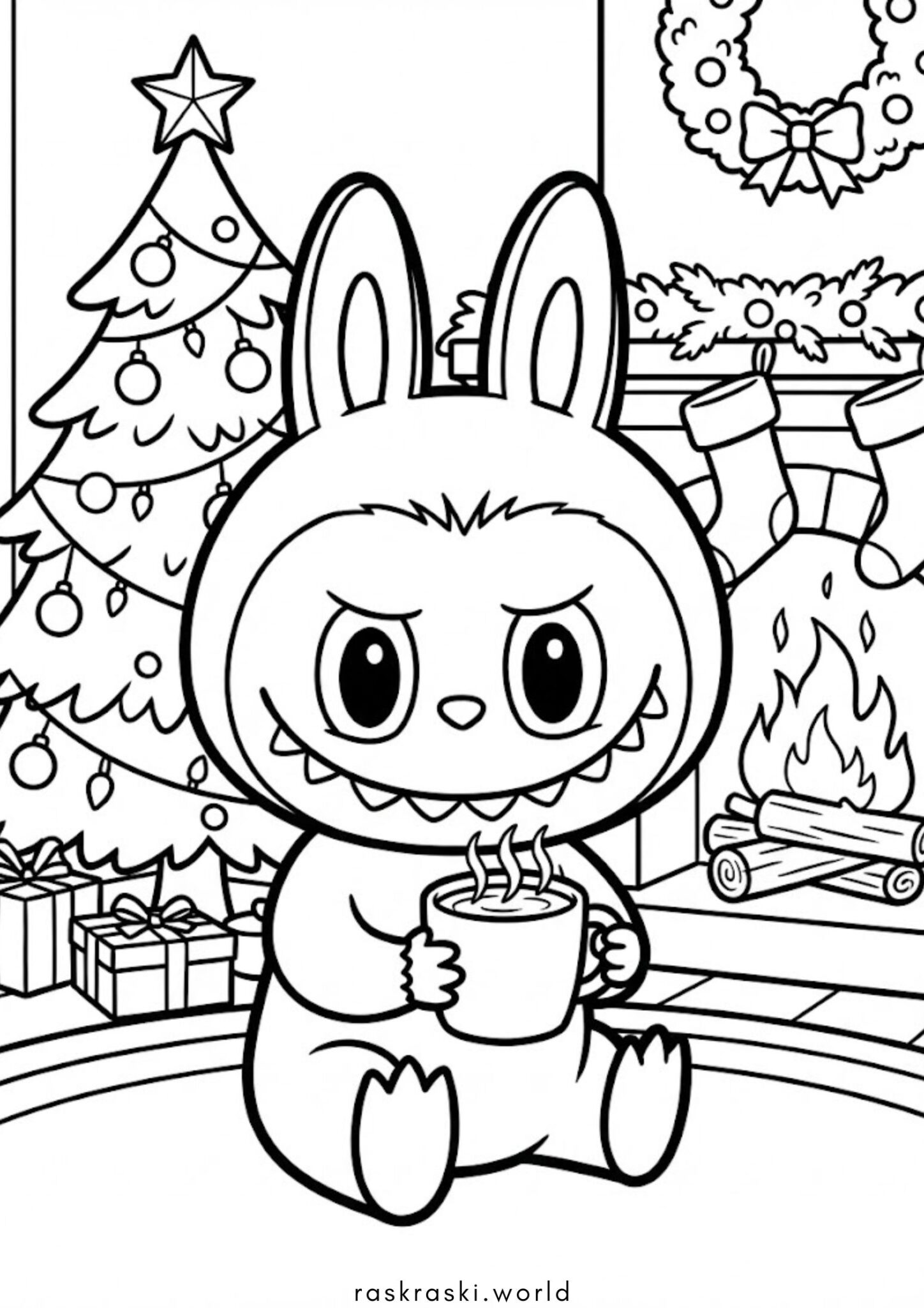 Раскраски Ёлка новогодняя для детей 🎄 Распечатать бесплатно А4, скачать ...